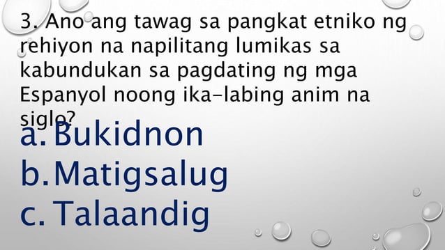 Rehiyon 10 Quiz | PPTX