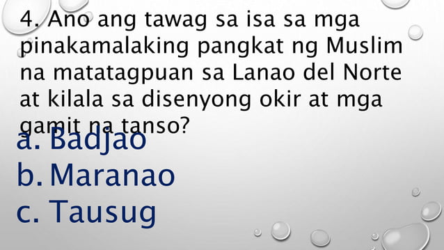 Rehiyon 10 Quiz | PPTX