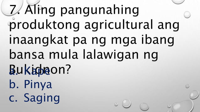 Rehiyon 10 Quiz | PPTX