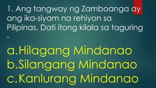 Rehiyon 9 Quiz | PPTX