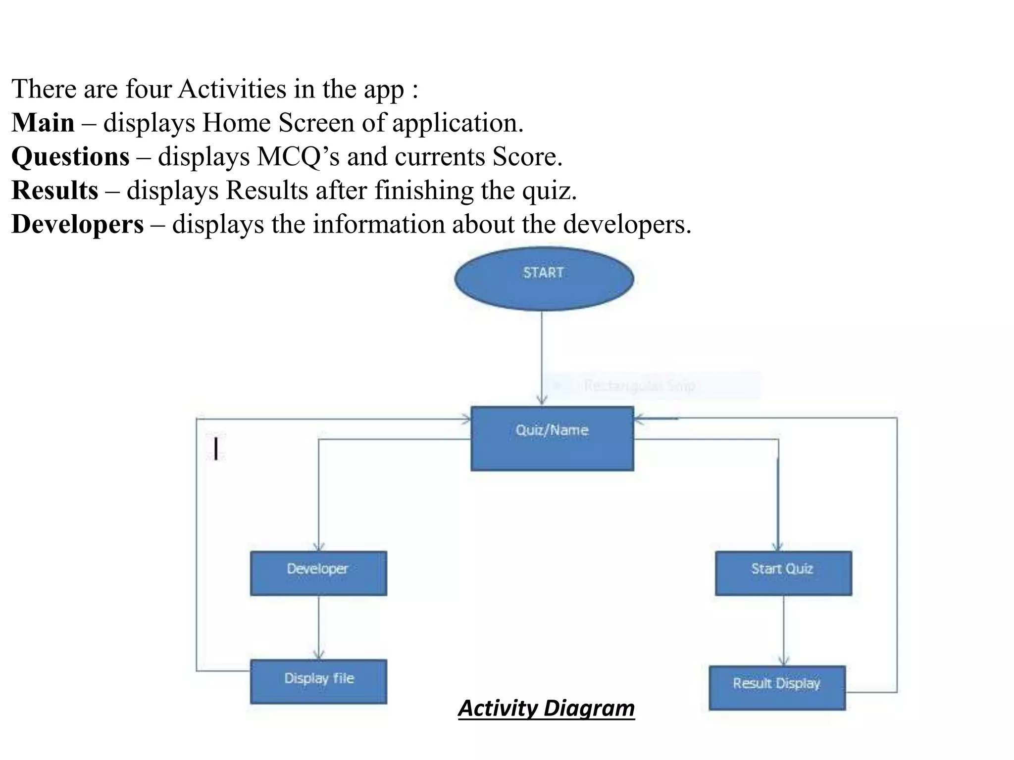 Quiz app android ppt | PPTX | Operating Systems | Computer Software and Applications