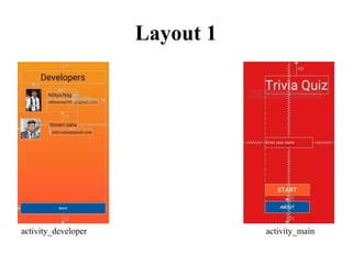 Quiz app android ppt | PPTX | Operating Systems | Computer Software and Applications