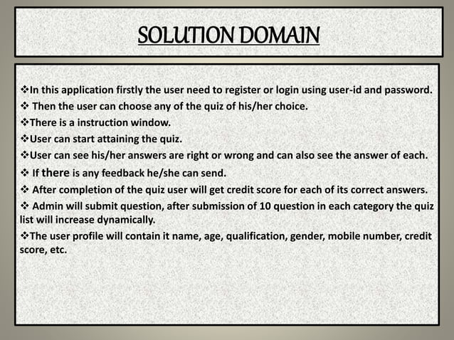 Quiz Application PPT quiz-application-ppt