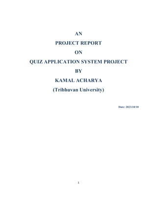 Quiz application system project report..pdf