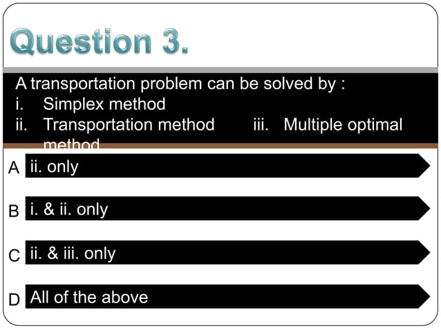 Linear Programming Quiz Pptx Technology And Computing