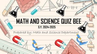 math and science quiz bee competition 2024 | PPTX