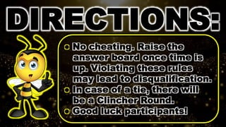 QUIZ BEE GAMIFIED POWERPOINT FREE TEMPLATE.pptx