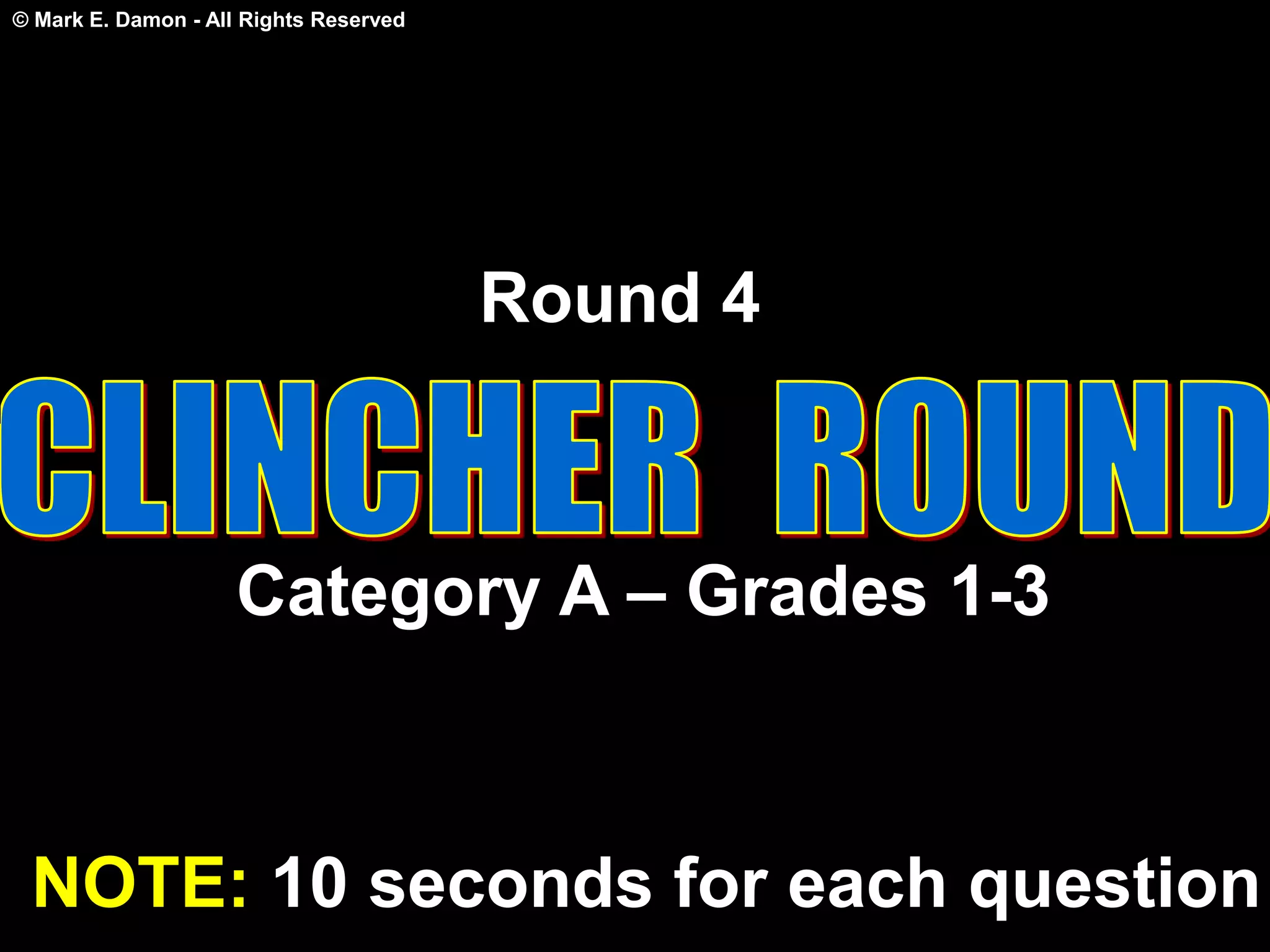 QUIZ BEE FOR GRADE 1-3 | PPTX