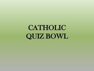 Quiz bowl questions round 7 & 8 | PPT