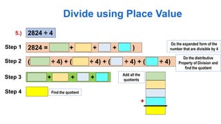 Quiz dividing using place value | PPTX