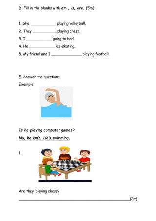 Quiz english year 4 | PDF