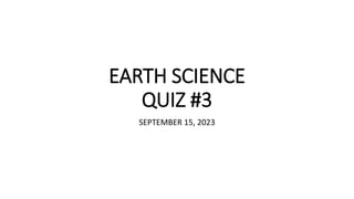 Quiz in Earth Science: Physical and Chemical Properties of Minerals | PPTX