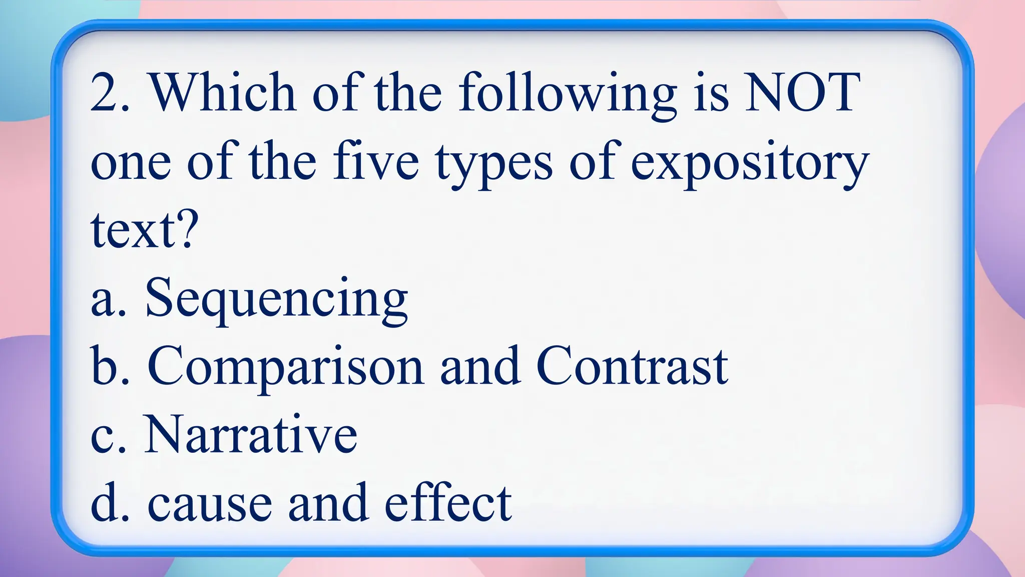 QUIZ ABOUT EXPOSITORY TEXT FOR GRADE 7.pptx