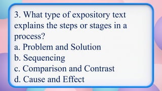 QUIZ ABOUT EXPOSITORY TEXT FOR GRADE 7.pptx