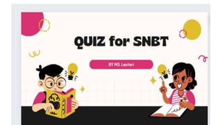 QUIZ FOR SNBT (english test) in grade 12.pptx. | PPT