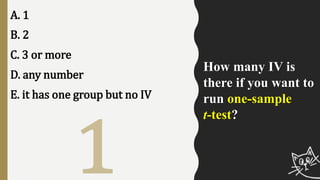 Quiz for t-Test (One Sample and Paired Sample).pptx