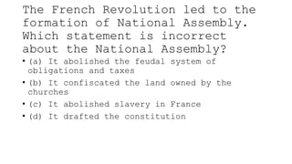 Quiz_FRENCH REVOLUTION_POWERPOINT PRESENTATION | PPT