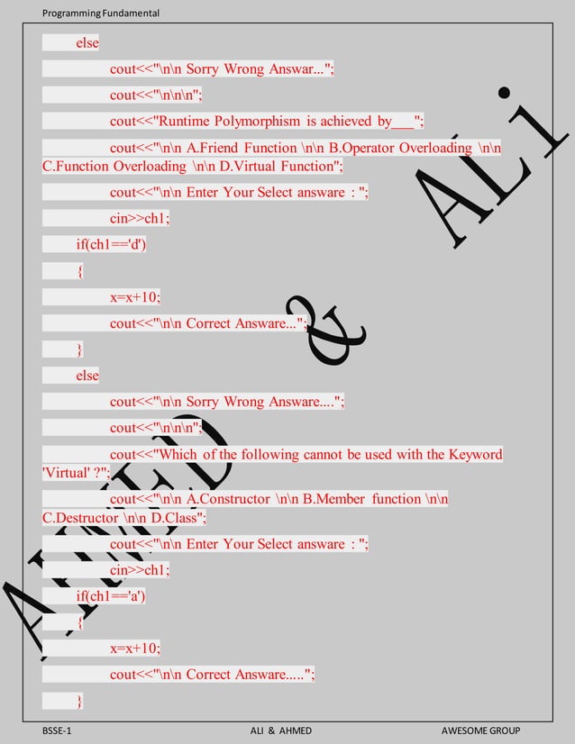 Quiz Game Documentary Docx Programming Languages Computing 6172