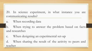 QUIZ GRADE 7 SCIENTIFIC METHOD.pptxxxxxxxxxxxxxx | PPTX