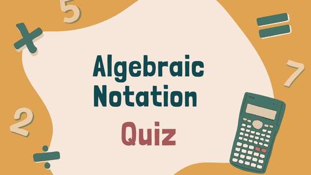 ALGEBRAIC NOTATION MATH GRADE 1ST QUARTER | PDF