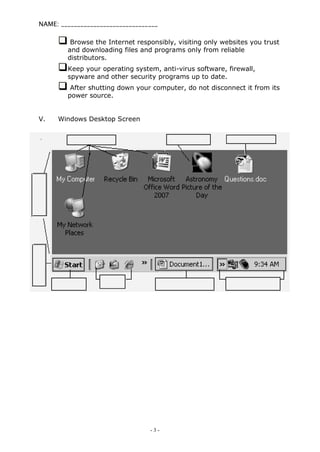 Quiz how to operate PC | PDF