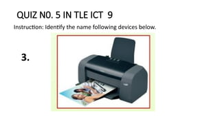 QUIZ IN TLE ICT 9 and recitation about the parts of computer.pptx
