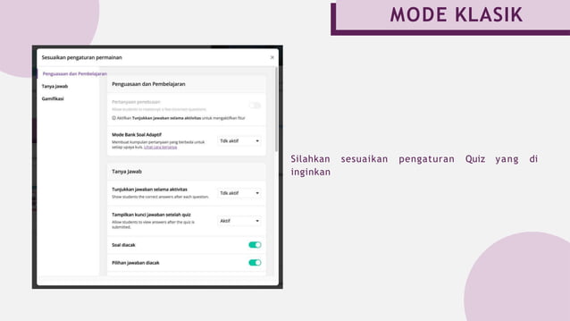 Petunjuk penggunaan Quizizz Mode Klasik.pptx