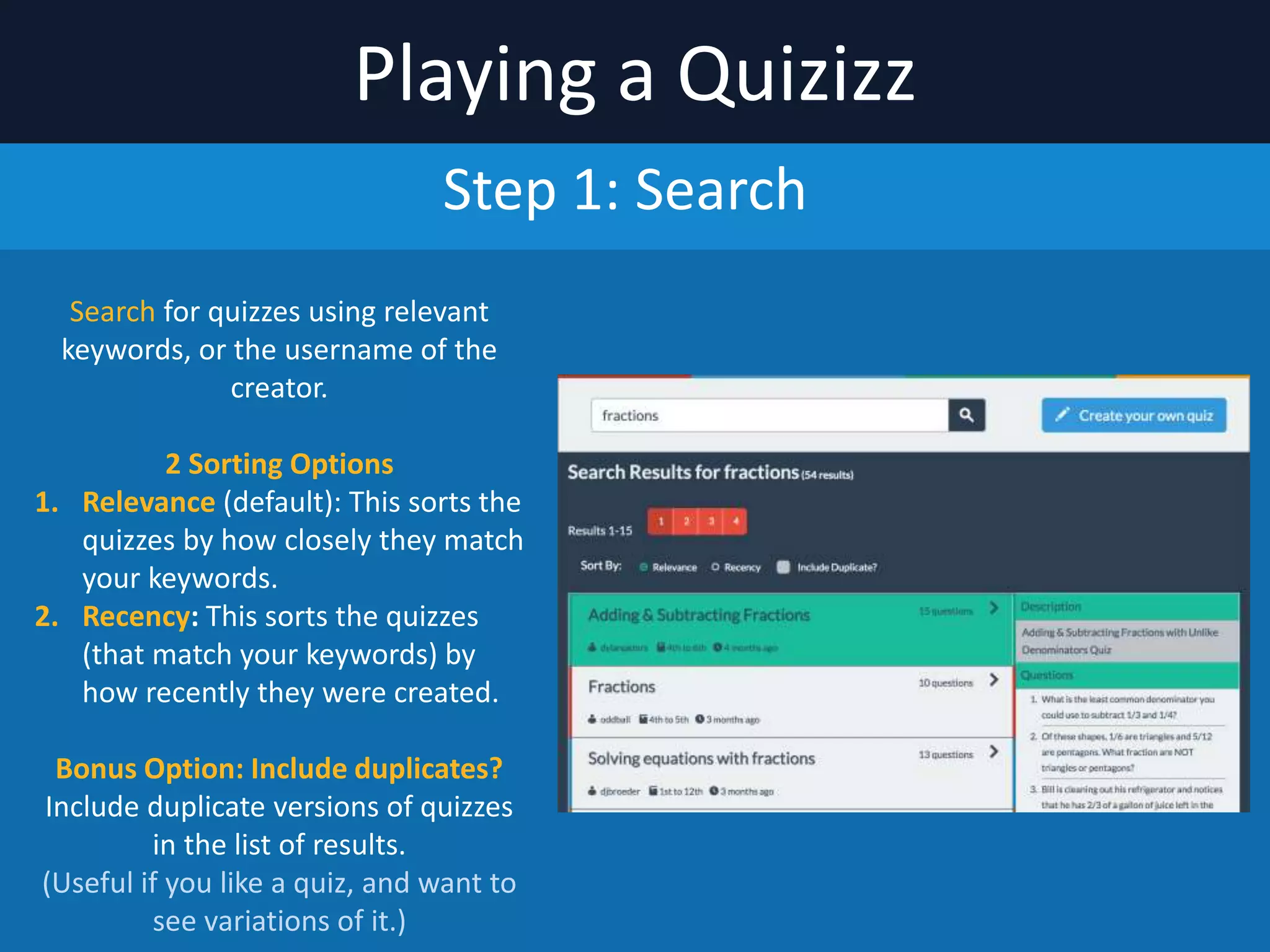 Quizizz Presentation | PPTX