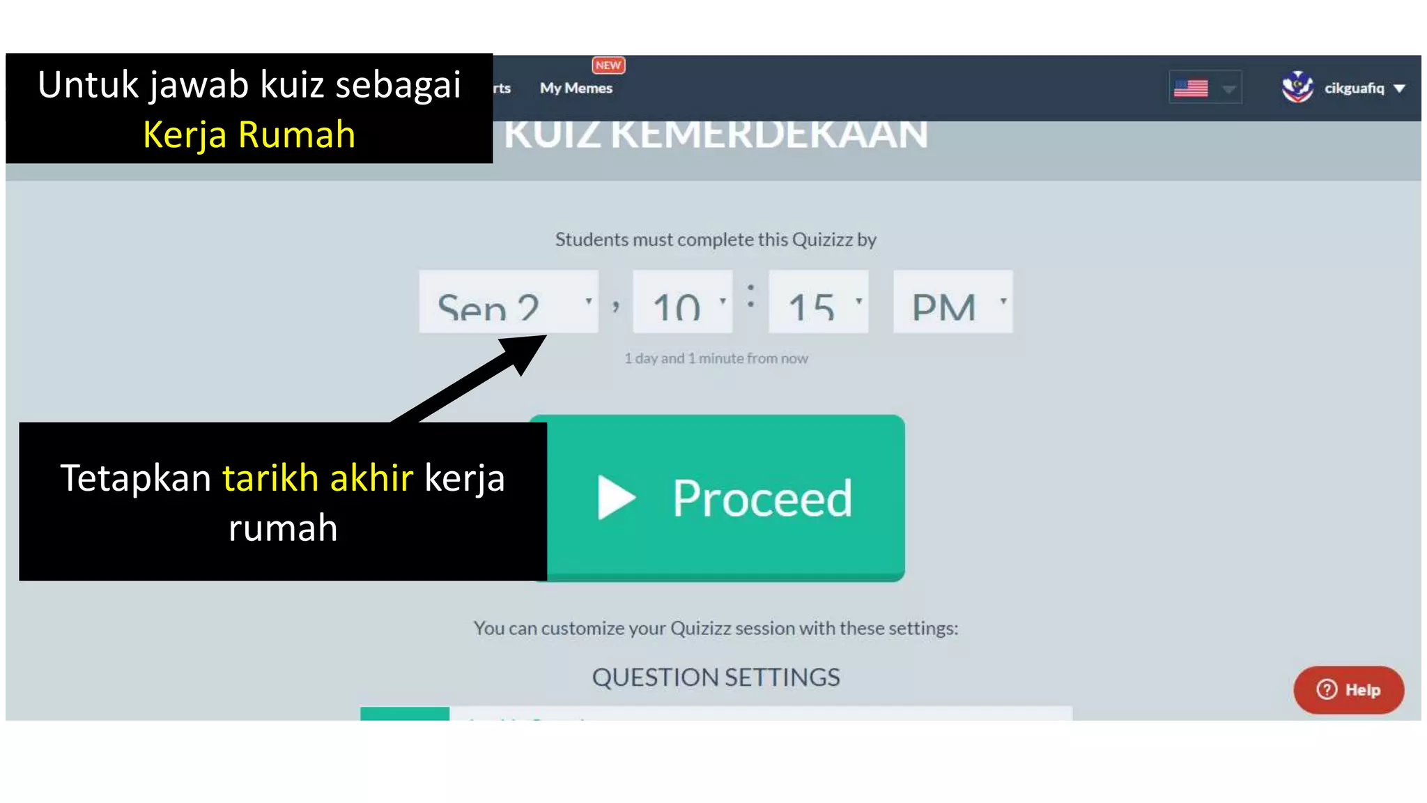 BINA KUIZ INTERAKTIF DENGAN QUIZIZZ | PPTX