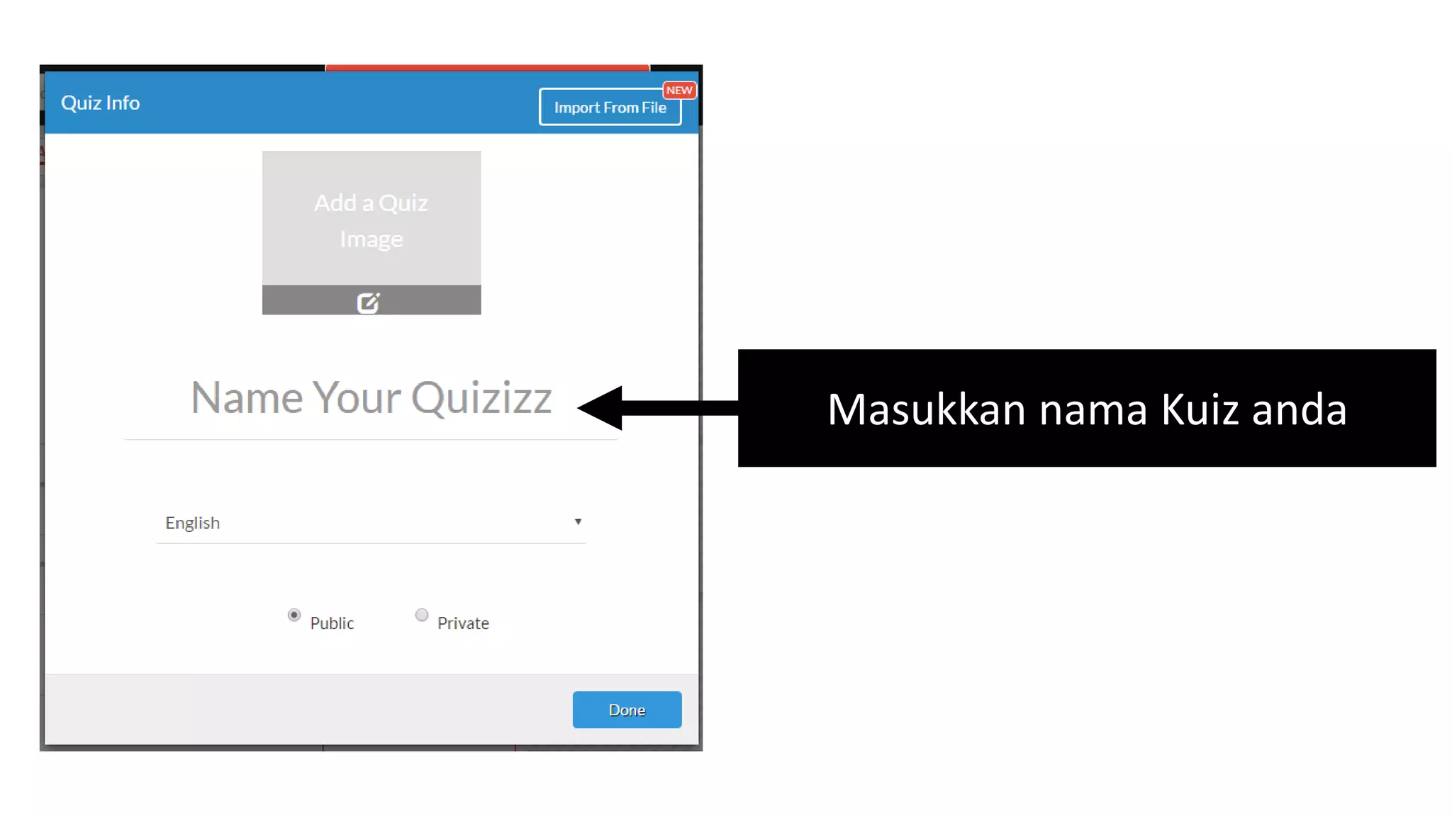 BINA KUIZ INTERAKTIF DENGAN QUIZIZZ | PPTX