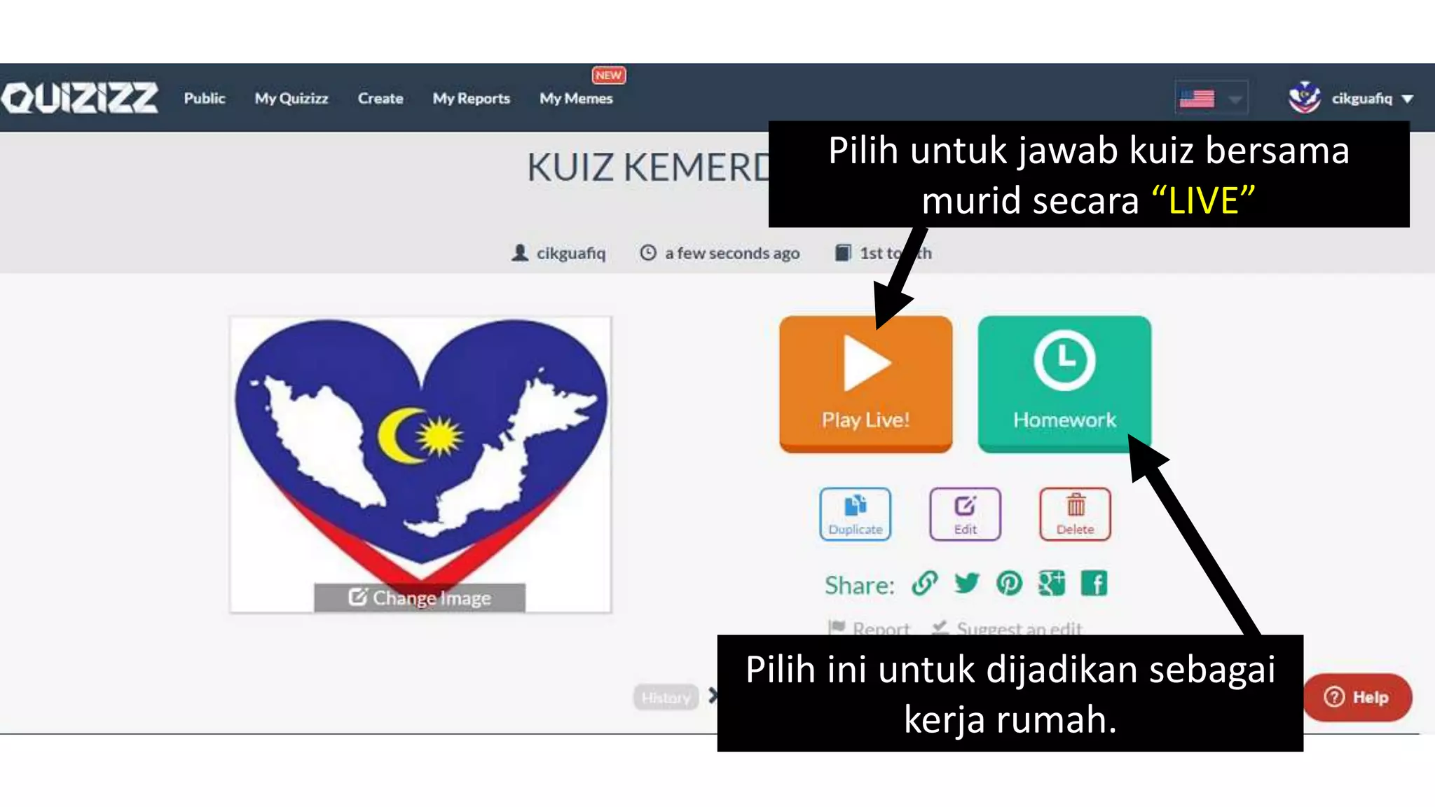 BINA KUIZ INTERAKTIF DENGAN QUIZIZZ | PPTX