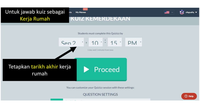 BINA KUIZ INTERAKTIF DENGAN QUIZIZZ | PPTX