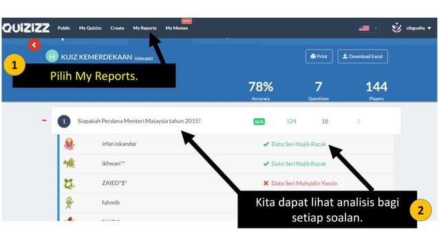 BINA KUIZ INTERAKTIF DENGAN QUIZIZZ | PPTX