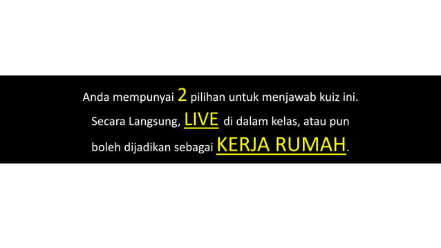 BINA KUIZ INTERAKTIF DENGAN QUIZIZZ | PPTX