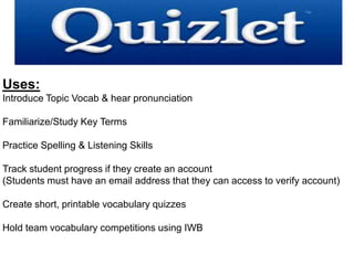Quizlet | PPTX