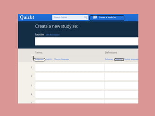 Quizlet | PPTX