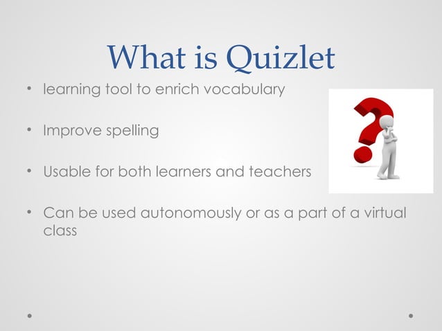 Presentation On Using Quizlet For Elt Teachers Pptx