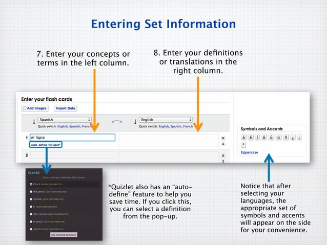 Quizlet.create set | PPT