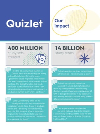 Quizlet 2019 Impact Report | PDF