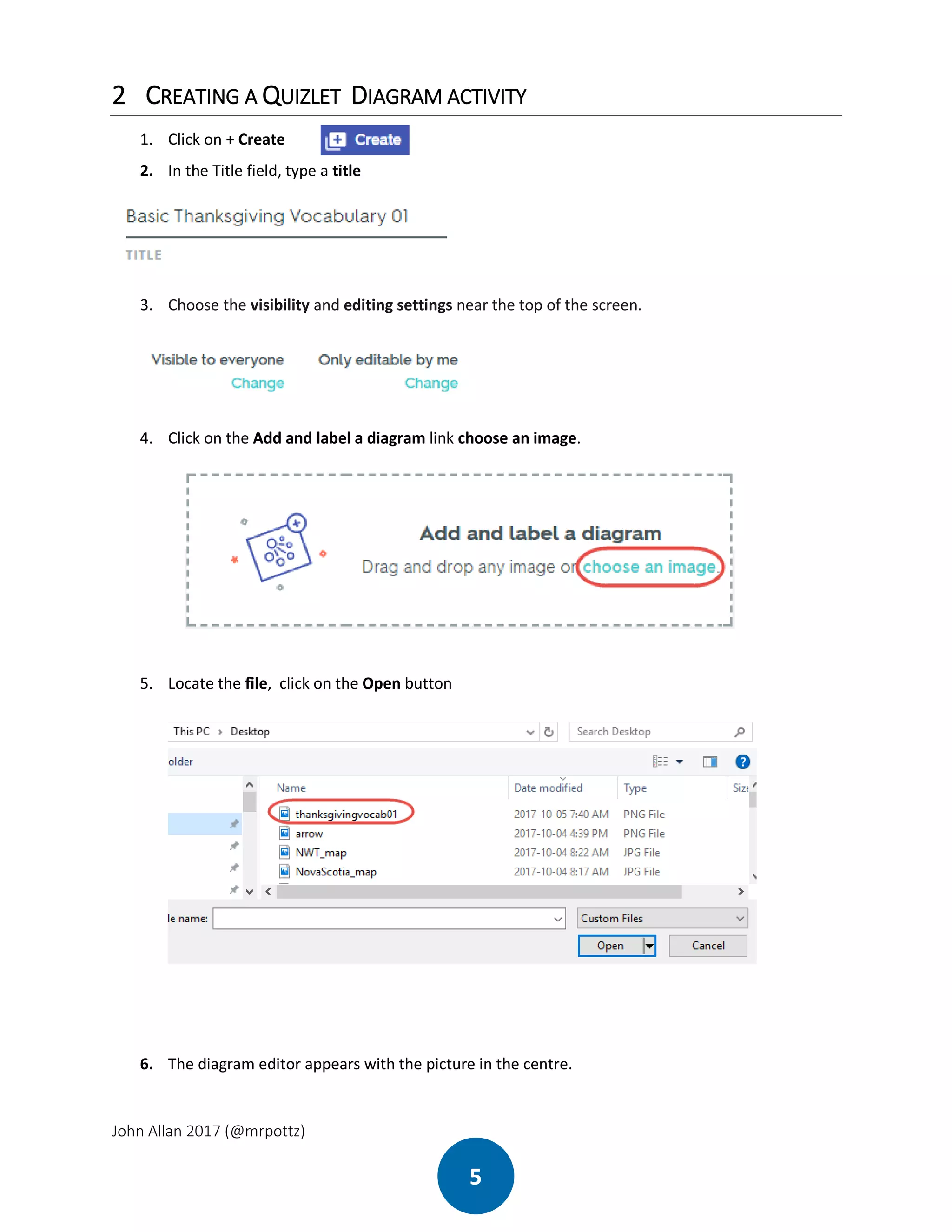 Creating a Quizlet Diagram | PDF