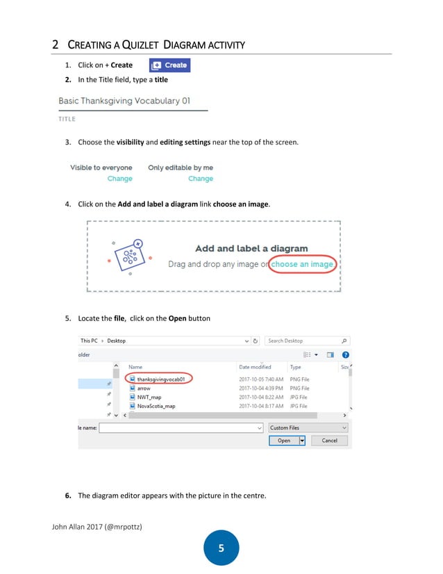 Creating a Quizlet Diagram | PDF | Technology & Computing