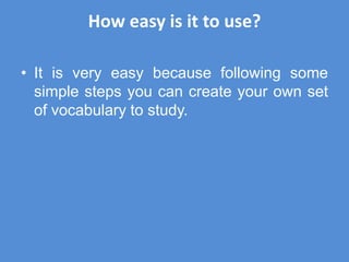 Quizlet presentation | PPTX