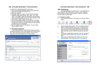 Manual Articulate Quizmaker | PDF