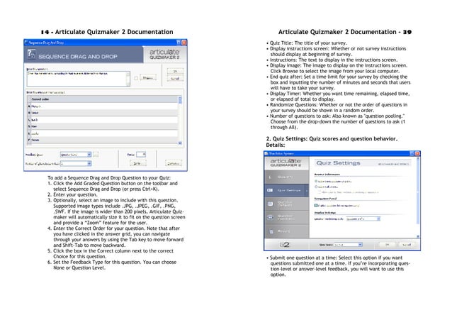 Manual Articulate Quizmaker | PDF