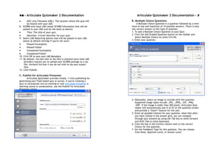 Manual Articulate Quizmaker | PPT