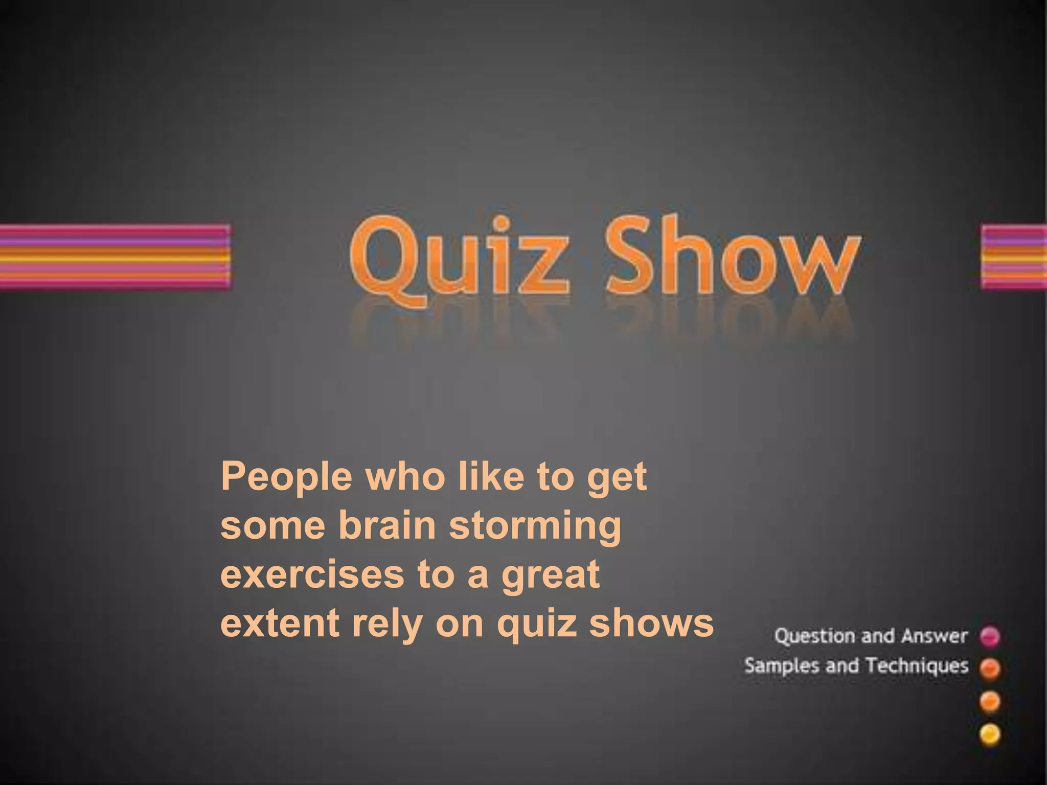 Let's decode the quiz company in India here | PPTX