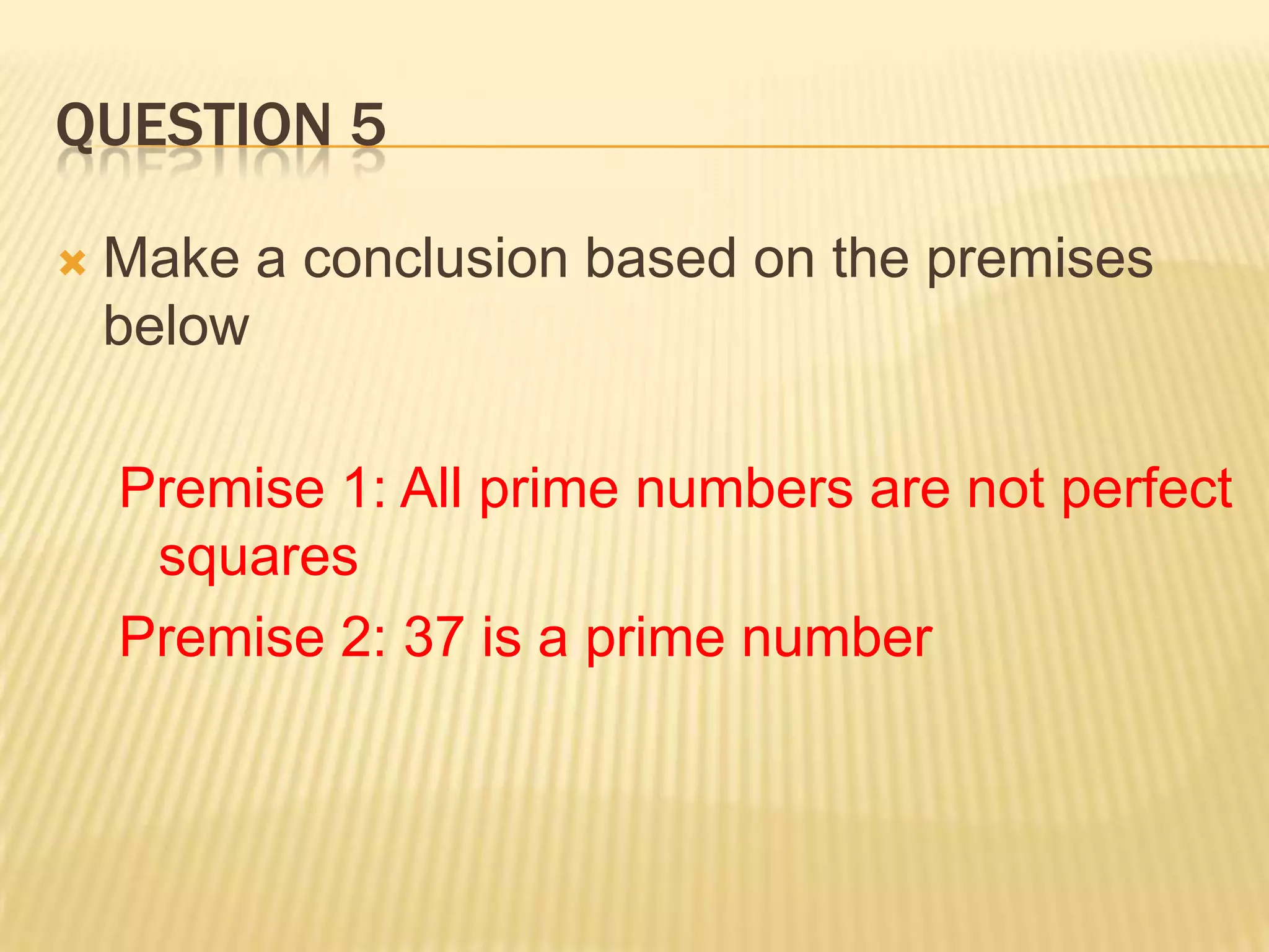 Quiz maths reasoning | PPTX
