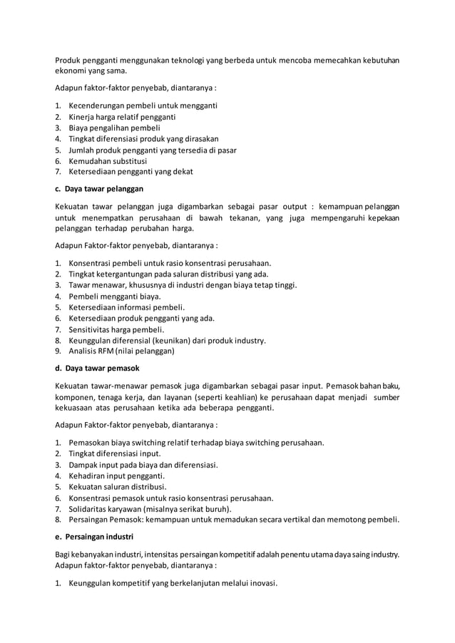 SM, Khoirul Anwar, Hapzi Ali, Porter’s Five Competitiveness Force Model, BCG Matrix, Universitas ...