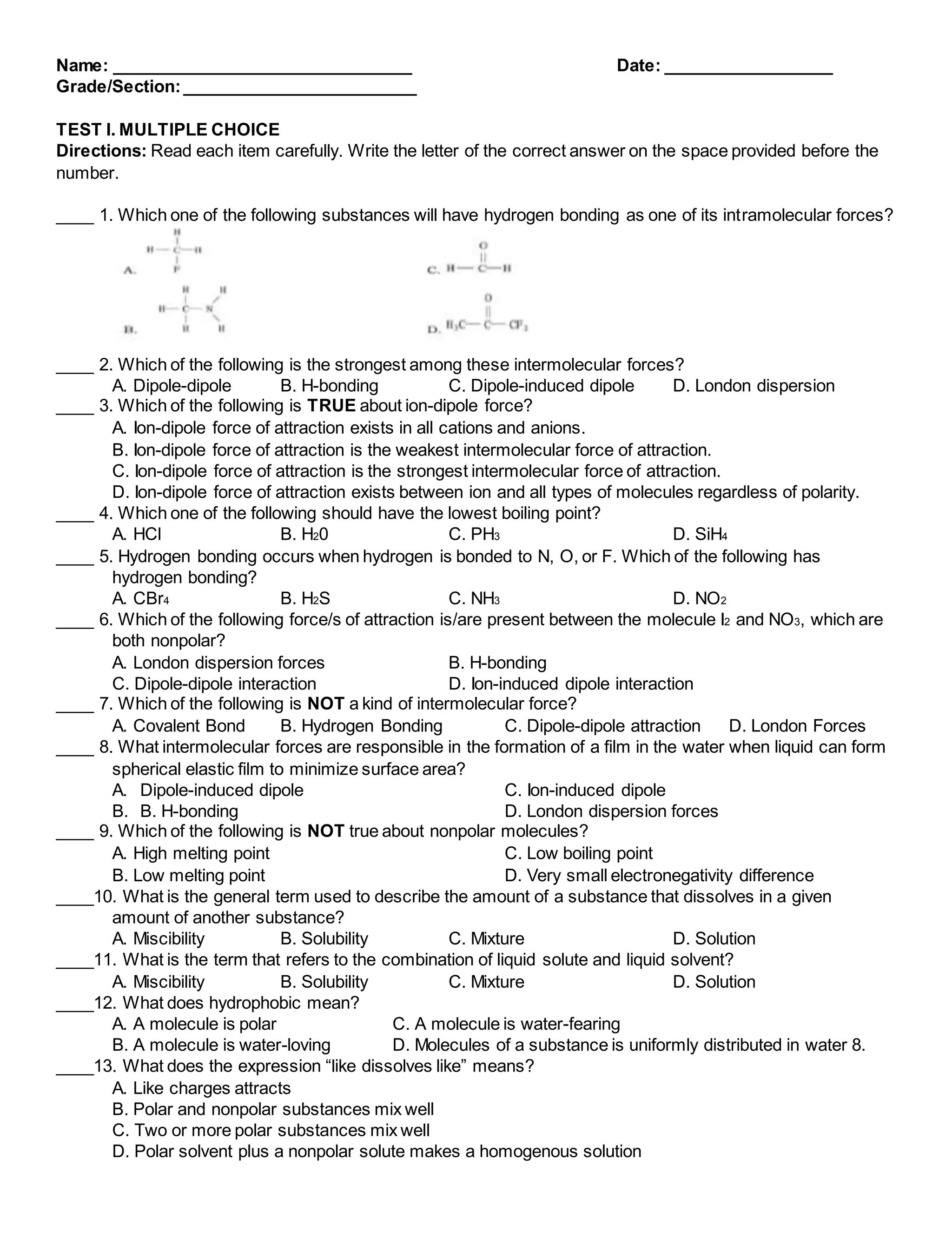 Quiz polarity and intermolecular force.docx