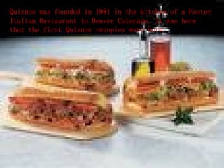Quiznos Sub | PPT